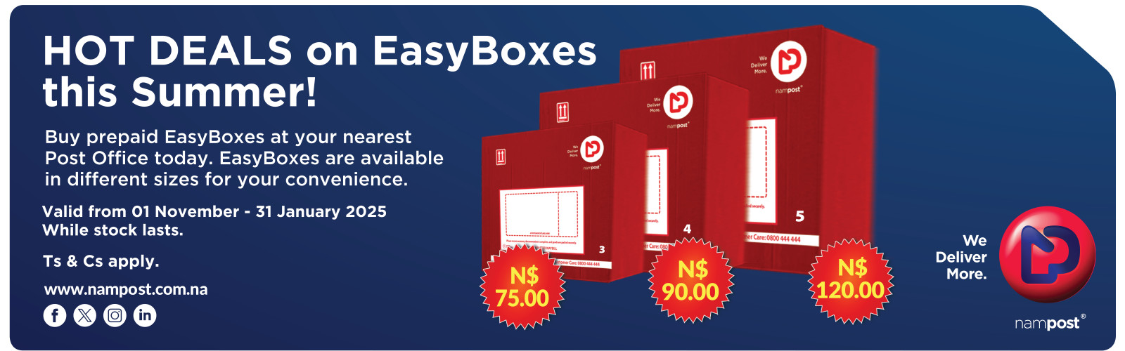 Postal Codes - Postal Services | NamPost - We Deliver More